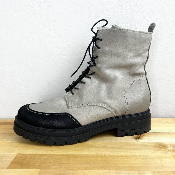 Miz Mooz | Shoes | Miz Mooz Leather Laceup Combat Boots Dragon Pebble ...